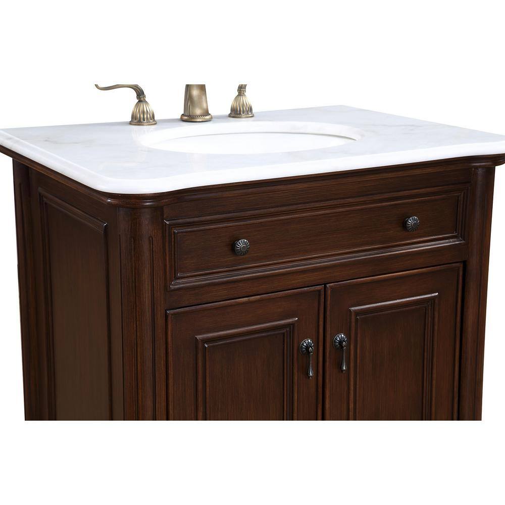 Timeless Home 30 in. W x 22 in. D x 35 in. H Single Bathroom Vanity in ...