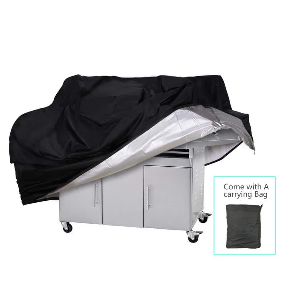 Shatex L58"xW24"xH48", Top Heavy-Duty Large Black Grill Cover With ...