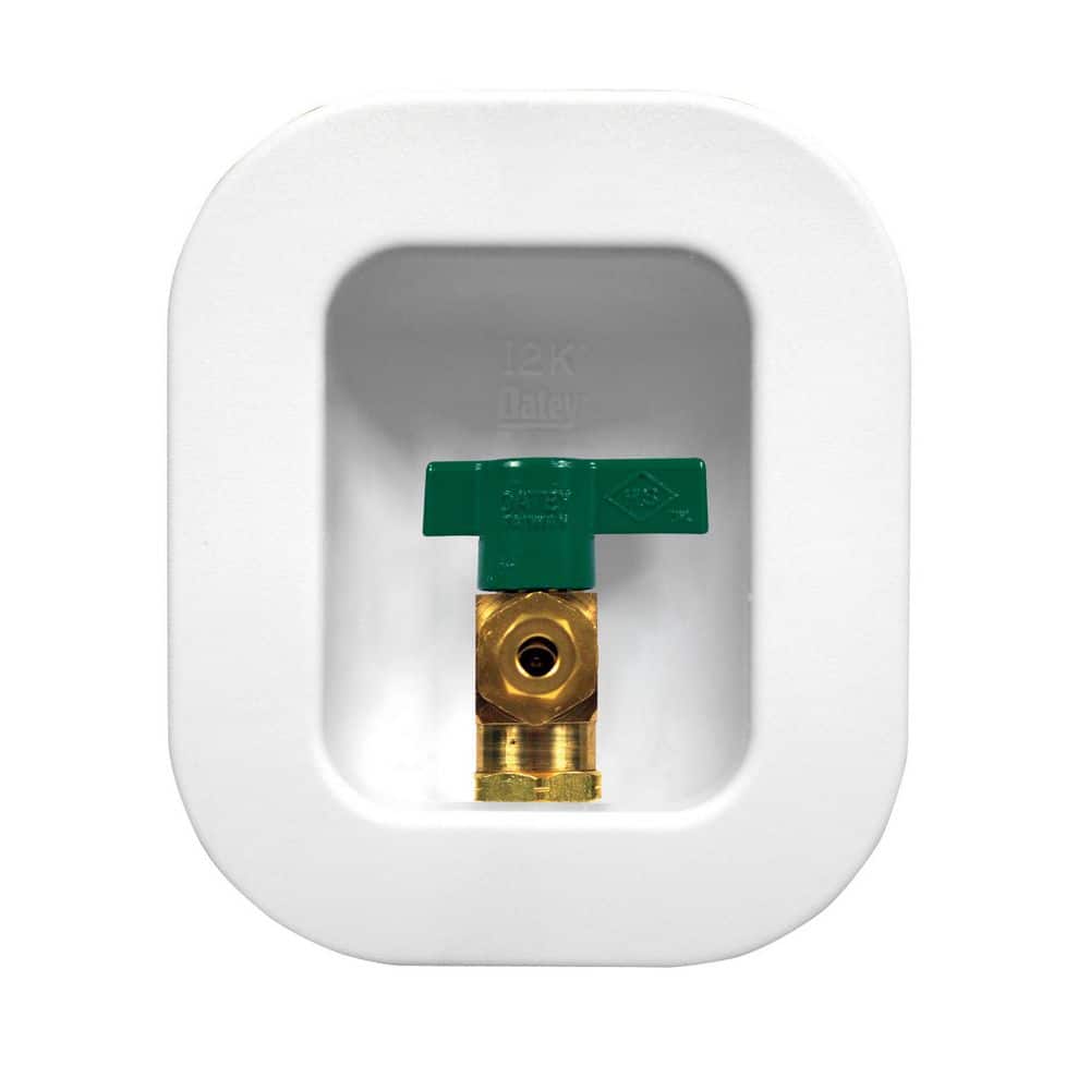 Oatey I2K, 1/4 Turn, F1960, Low Lead, Ice Maker Outlet Box 1000001367 ...