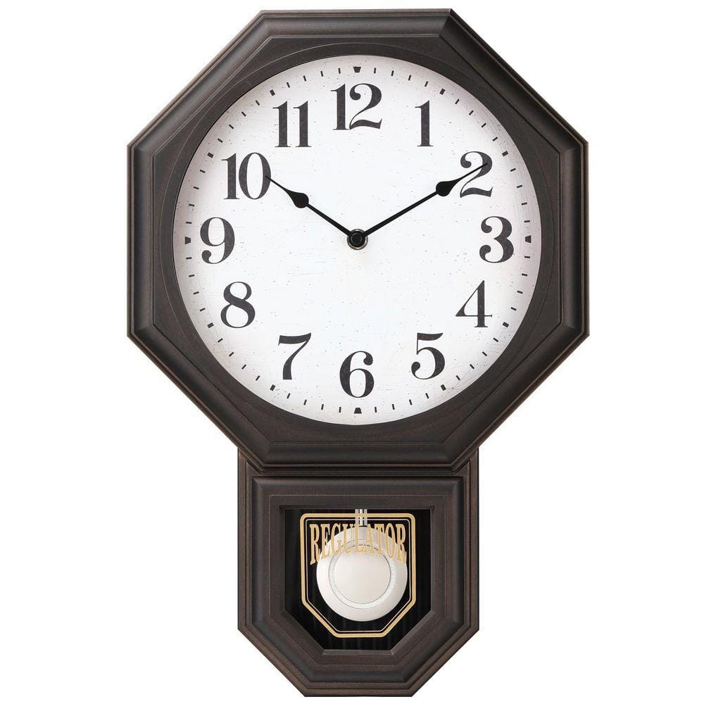 11.5 in. Bronze Wall Clocks for Living Room Decor AVY84N - The Home Depot