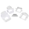 Fiberon ArmorGuard Classic White Plastic Stair Rail Hardware Kit BKT19 ...
