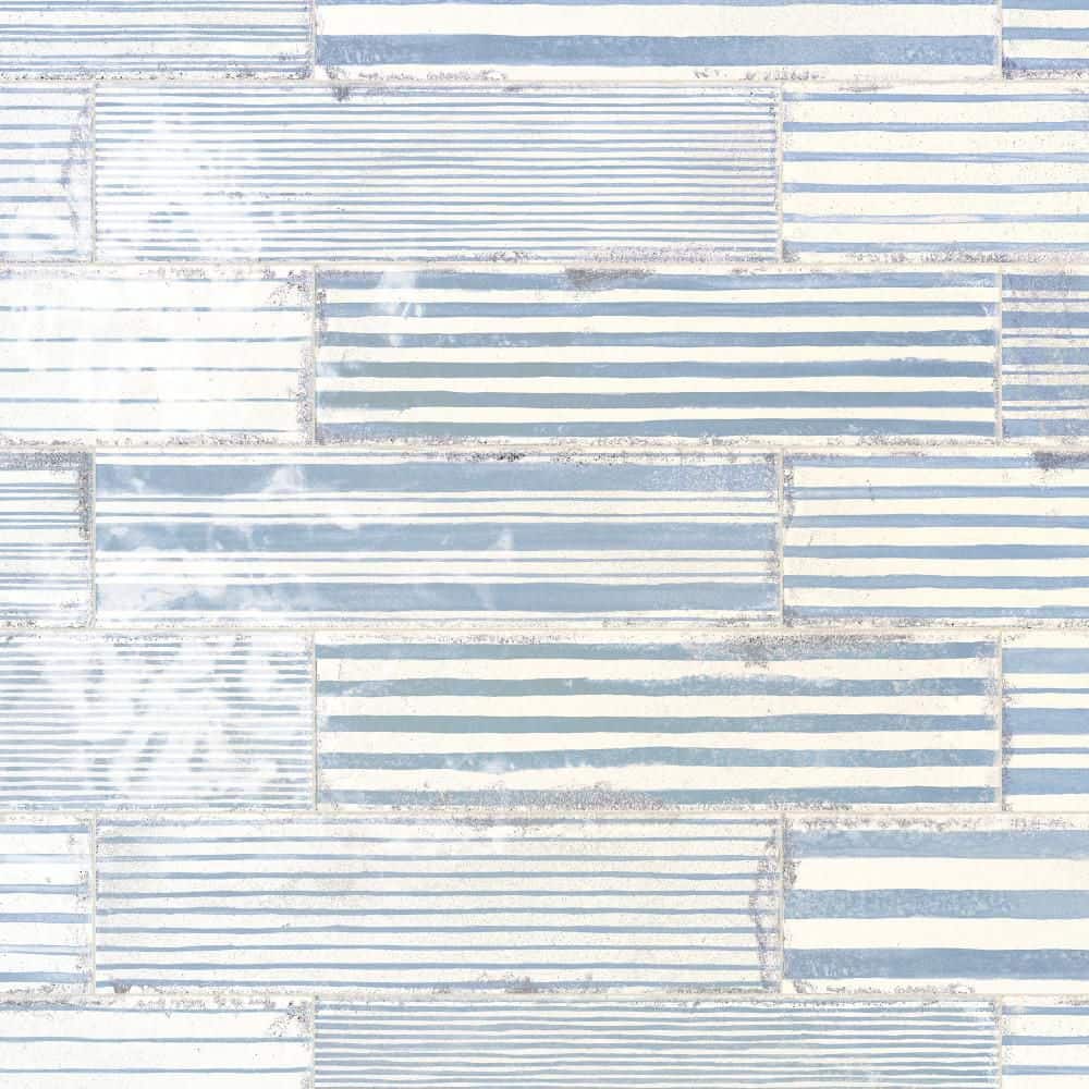 Merola Tile Luca Stria Gio with Antimicrobial Glaze 3 in. x 12 in ...