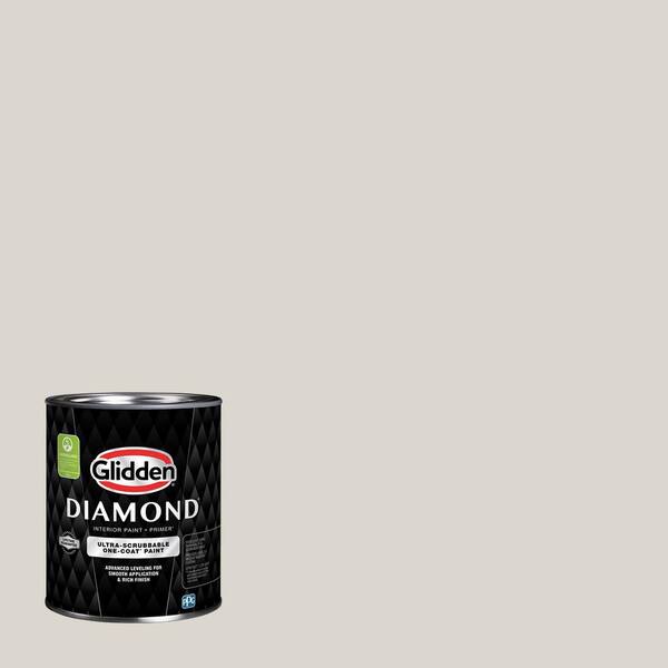 Glidden Diamond 1 qt. PPG1025-2 Silent Smoke Eggshell Interior Paint ...