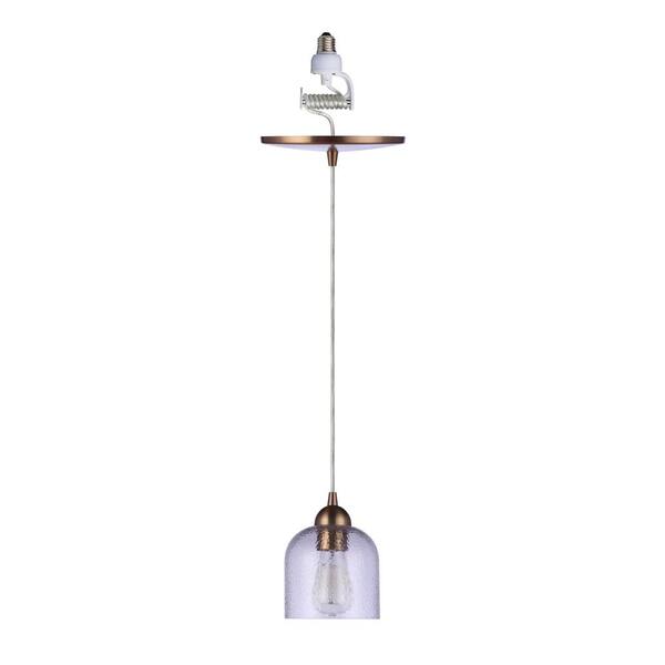 Worth Home Products Instant Pendant 1-Light Satin Brass Recessed Light ...