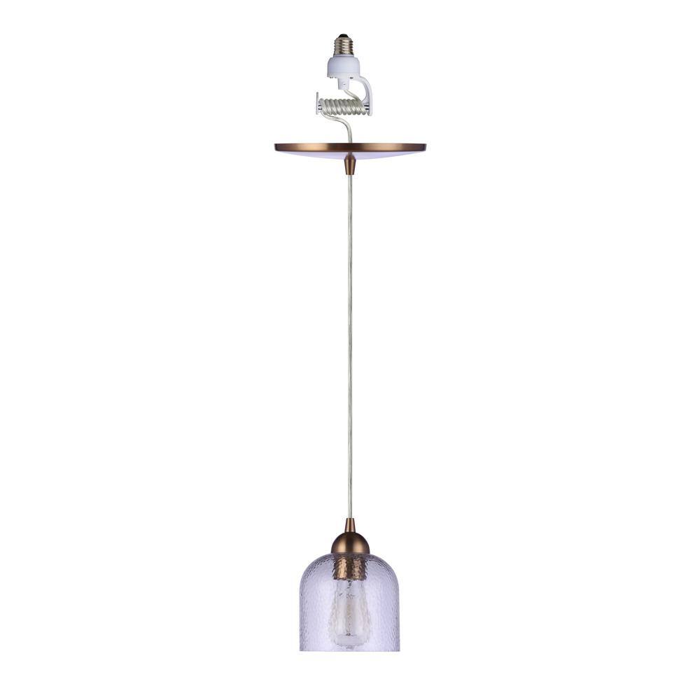 Worth Home Products Instant Pendant 1-Light Satin Brass Recessed Light ...
