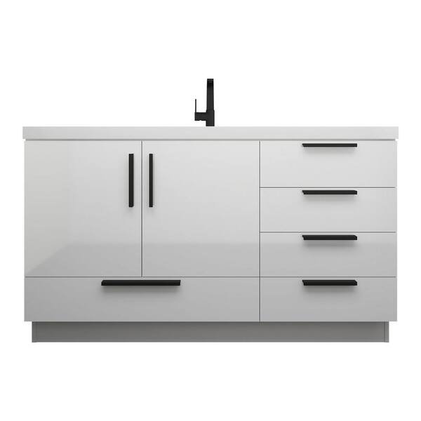 BV Better Vanity Carla 59 in. W x 20 in. D x 35 in. H Single Sink ...