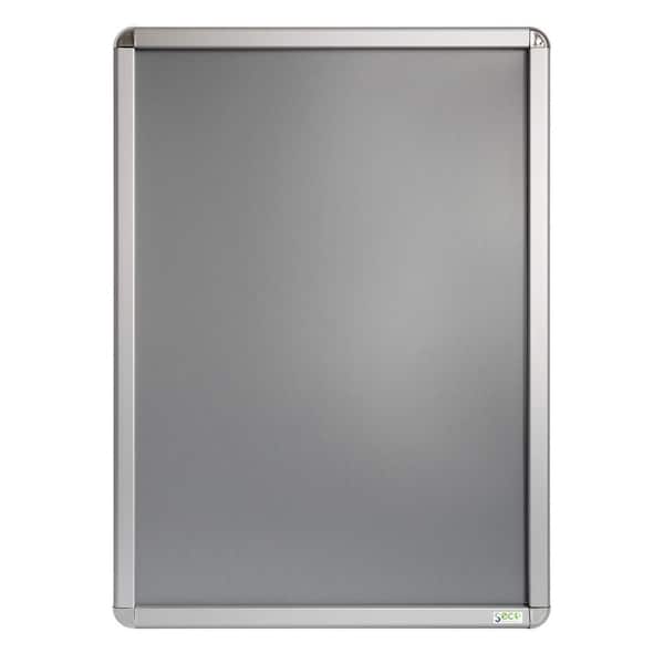 SECO 24 in. x 36 in. Silver Rounded Corners Snap Frame SN2436ROUND ...