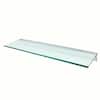 Wallscapes Glacier Opaque Glass Shelf with Silver Bracket Shelf Kit ...