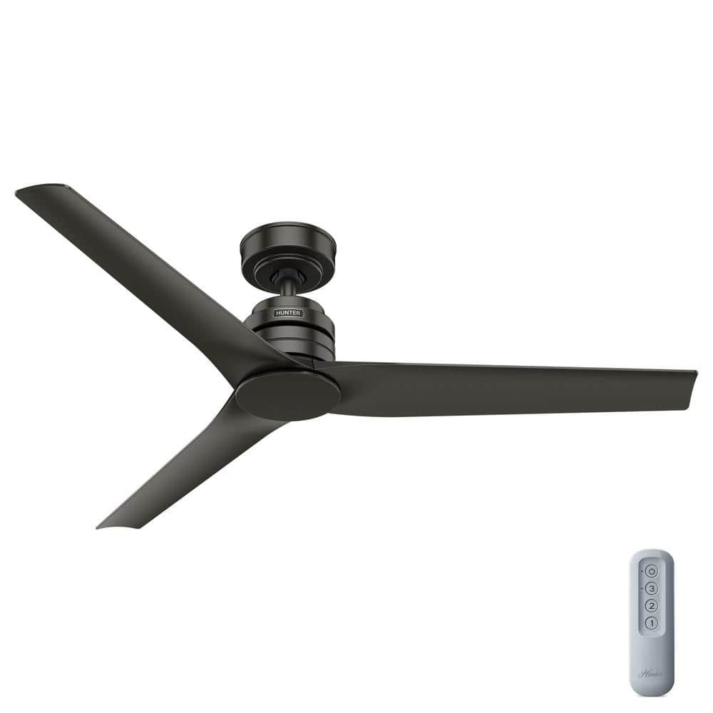 Hunter Nocturnal 52 in. Indoor/Outdoor Noble Bronze Propeller Ceiling ...