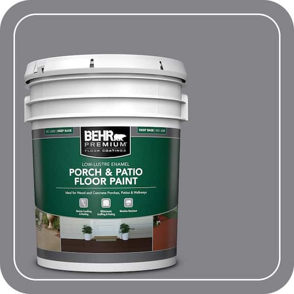 BEHR PREMIUM 5 gal. #AE-52 Rising Smoke Low-Lustre Enamel Interior ...