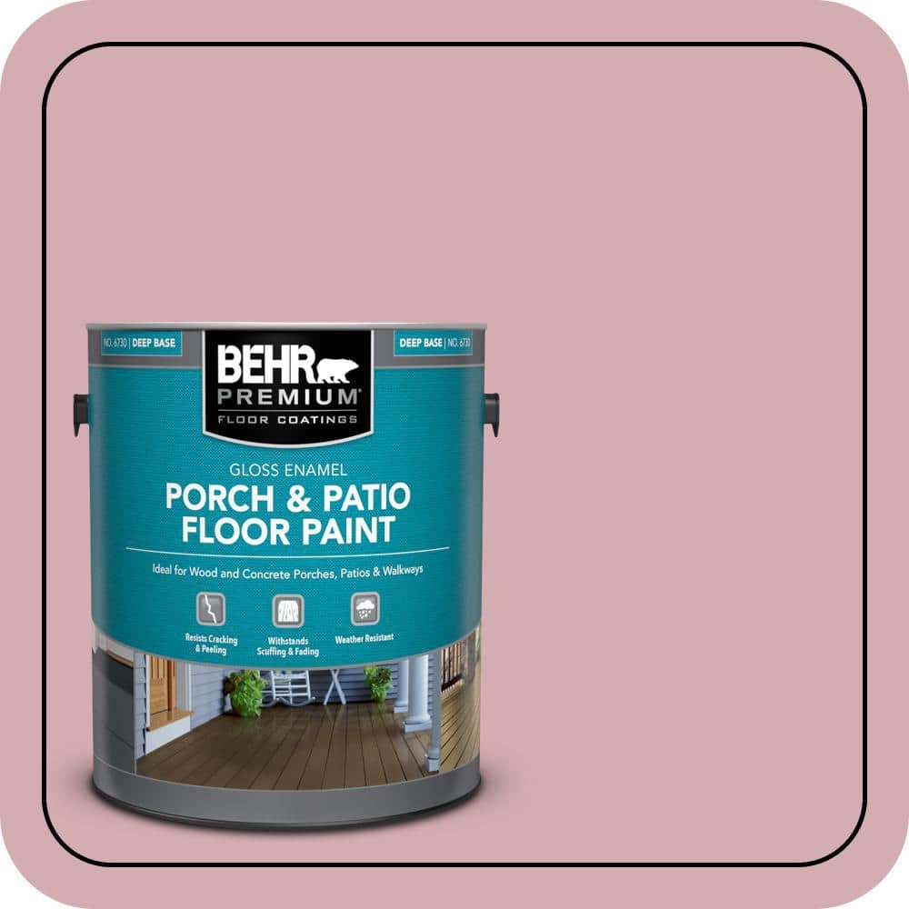 BEHR PREMIUM 1 gal. #S130-3 Ballet Rose Gloss Enamel Interior/Exterior ...