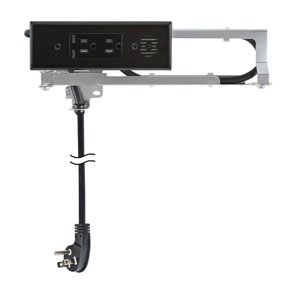 DOCKING DRAWER Black 15 Amp Blade In-Drawer Outlet with (2) 65W USB-C ...