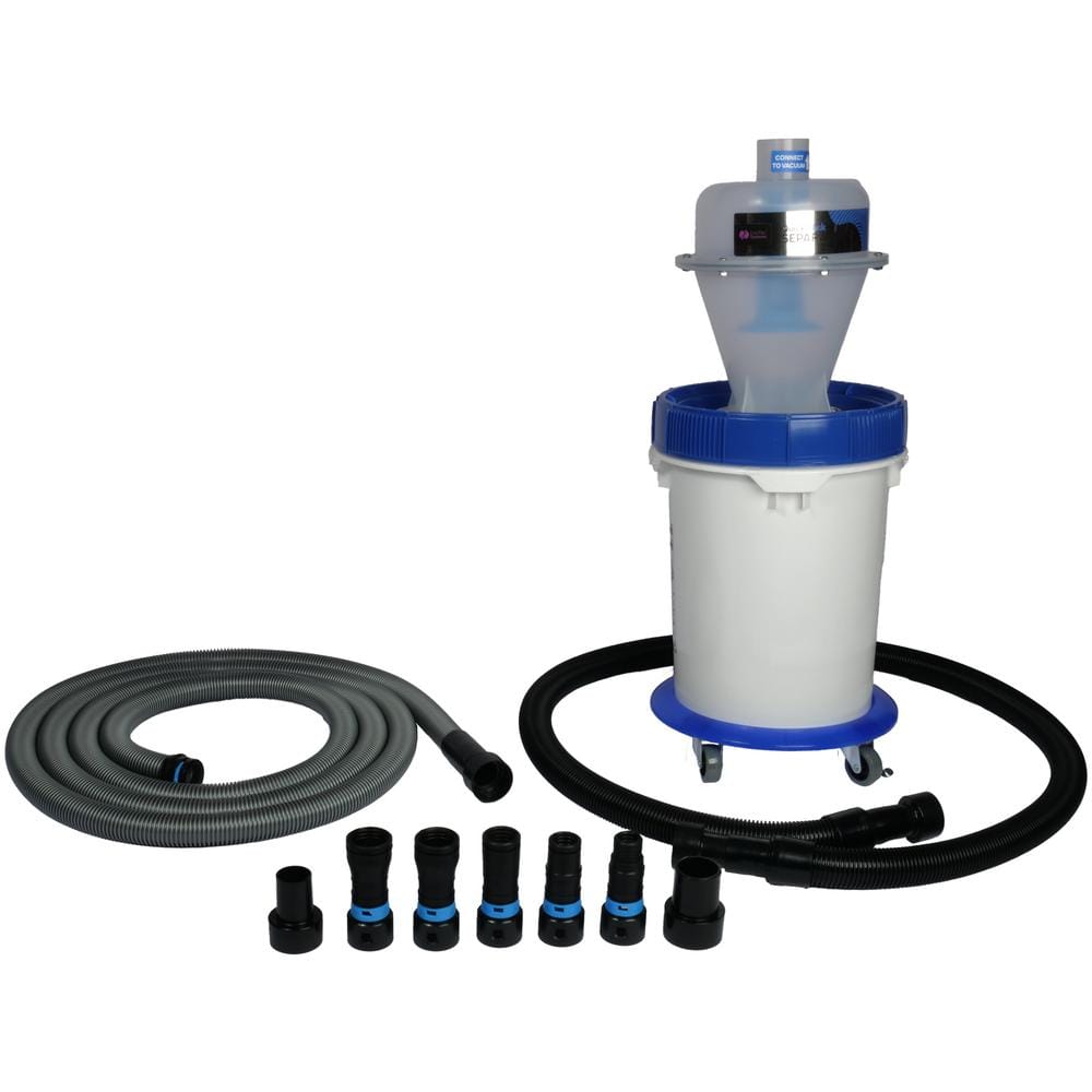 Cen-Tec Assembled Dust Separator and 5 Gallon Collection Bin with ...