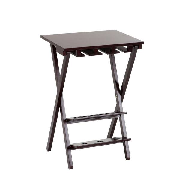 Cosco COSCO Wood Folding Wine Rack with Removable Tray, Espresso ...