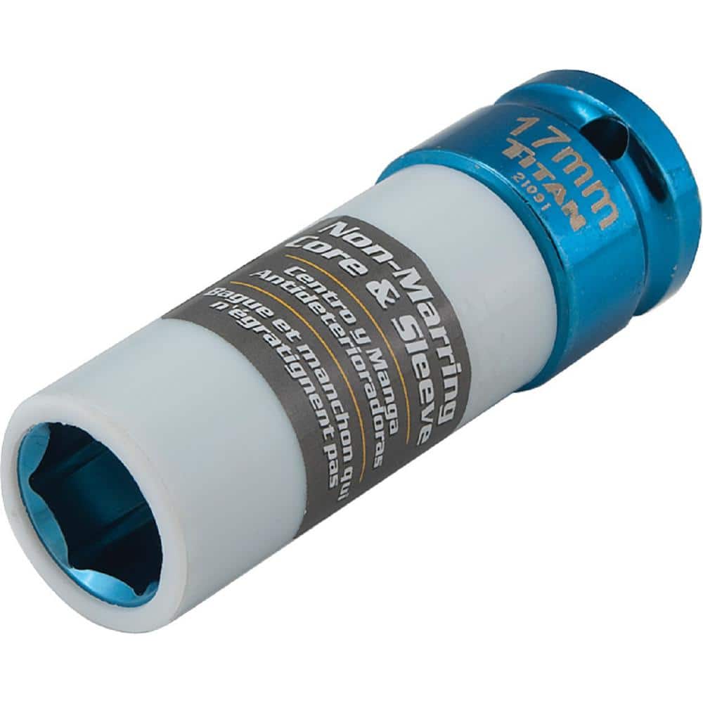 TITAN 17 mm 1/2 in. Drive Lug Nut Socket TIT21091 - The Home Depot