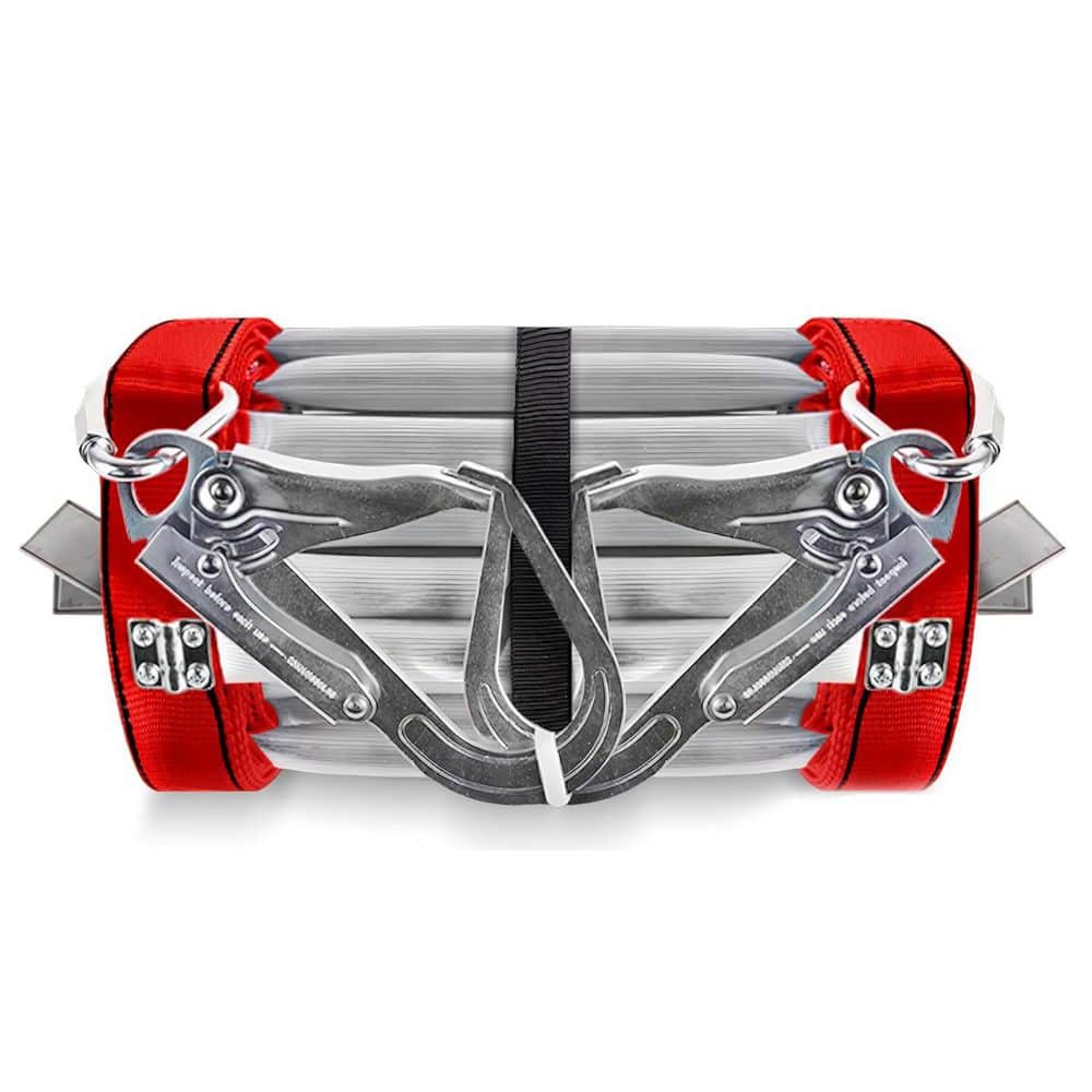 KIWDZFU Collapsible 13 ft. 2-Story Fire Escape Ladder, 1000 lbs ...