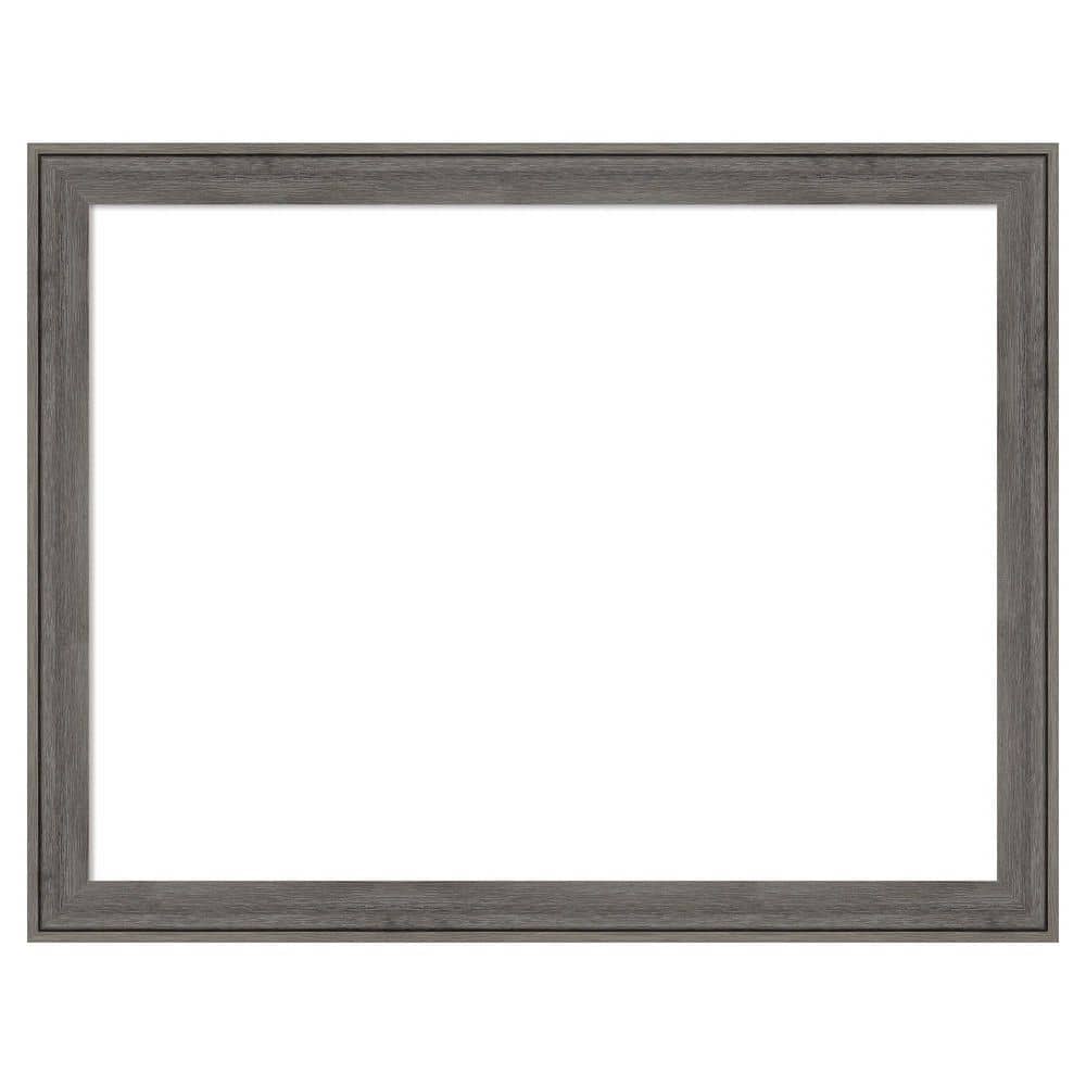 Amanti Art Regis Barnwood Grey Narrow 27 in. x 21 in. Wood Framed Dry ...
