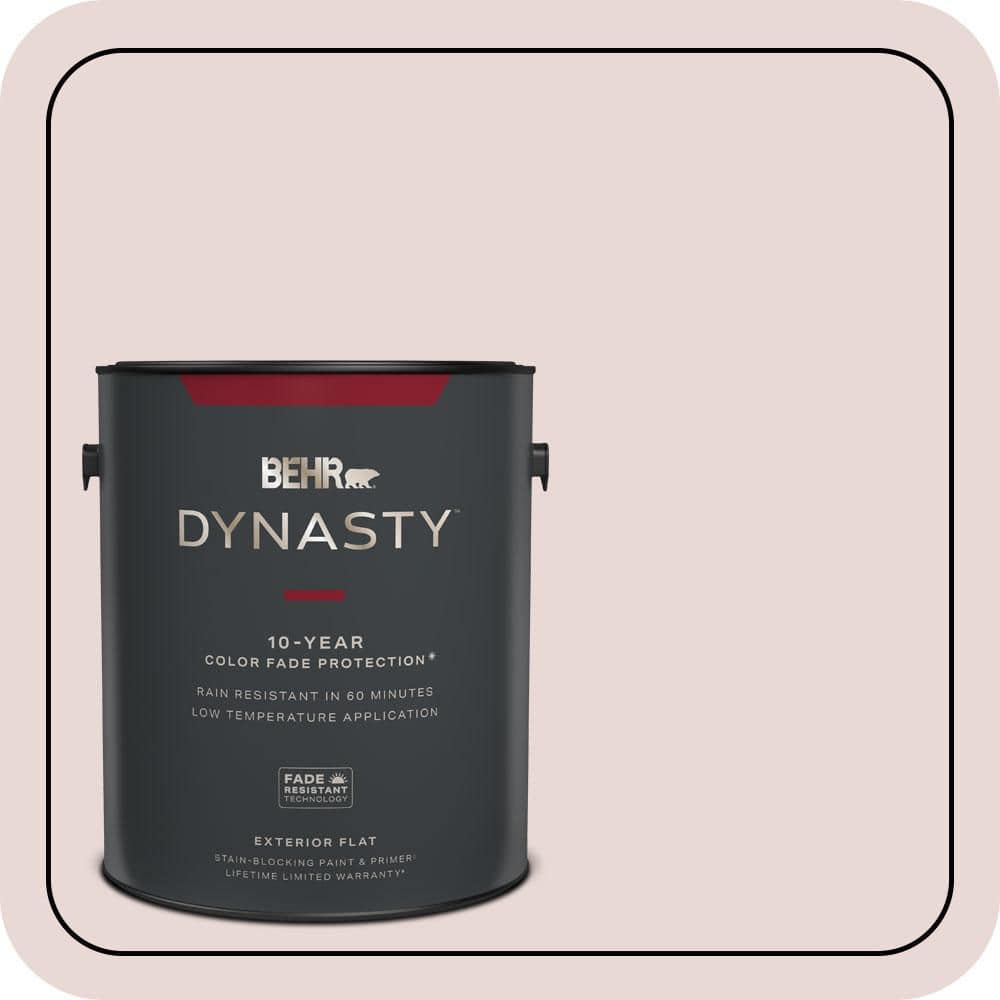 BEHR DYNASTY 1 gal. #PPU17-07 Vienna Lace Flat Exterior Stain-Blocking ...