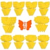ATENGNES 48-Pieces Lemon Yellow Fruit Fly Sticky Traps, Fungus Gnat ...