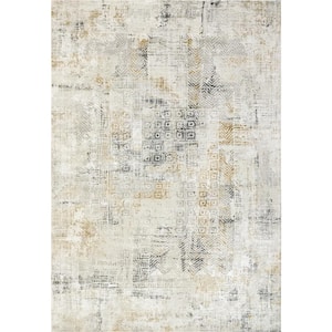 Dynamic Rugs Quartz Ivory 7 ft. 10 in. x 10 ft. 10 in. Transitional ...