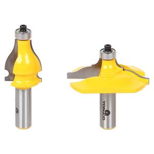 Yonico Handrail Molding Traditional and Beaded 1/2 in. Shank Carbide ...