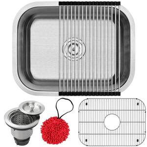 Ticor Foster Undermount 18-Gauge Stainless Steel 29.25 in. Double Bowl ...