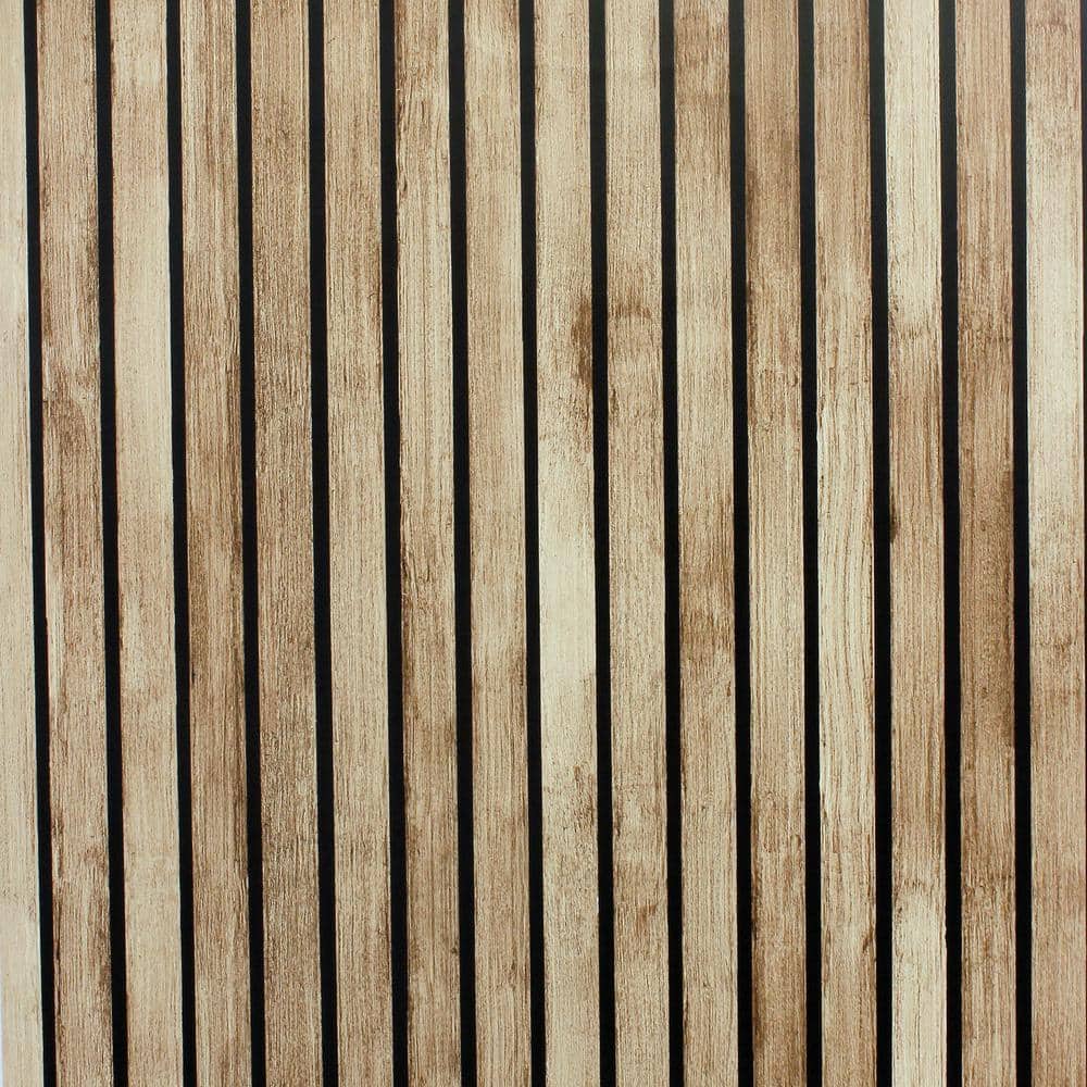 Arthouse Wood Slats Natural Wallpaper 923800 - The Home Depot