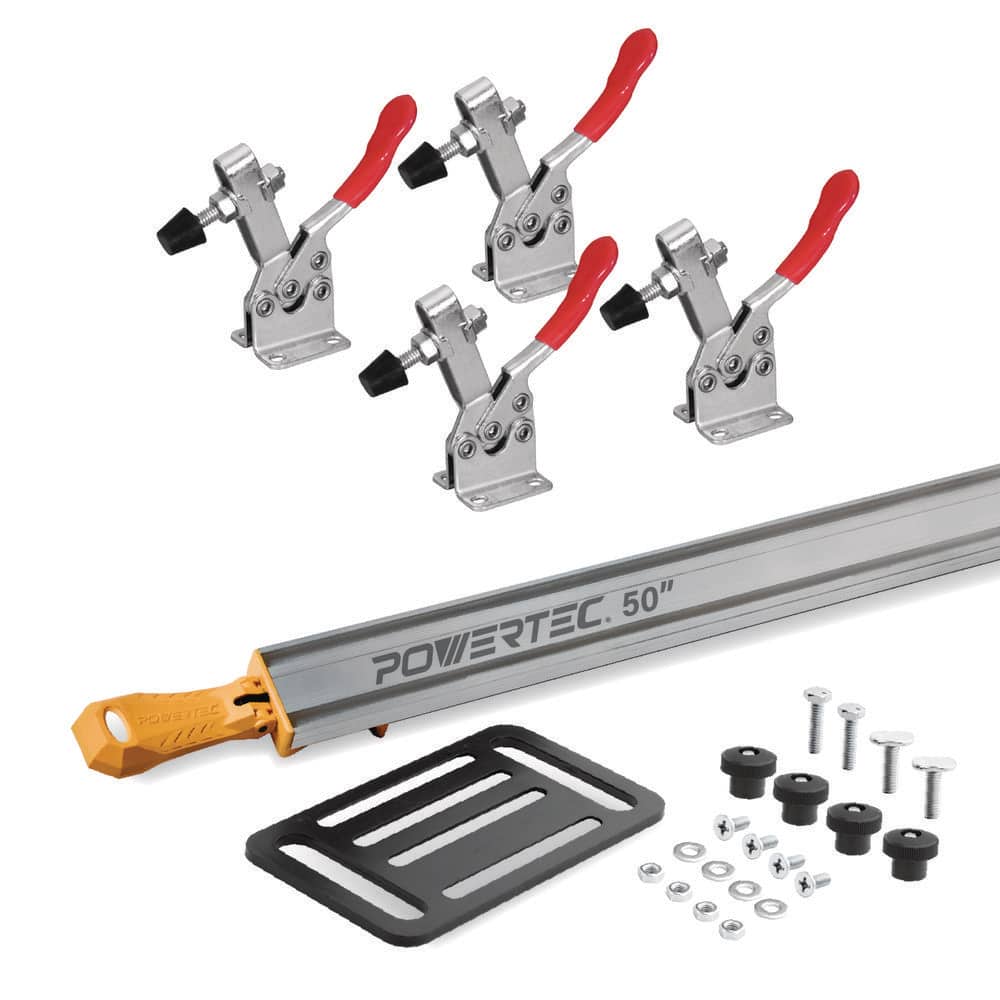 ‎POWERTEC 50 in. Circular Saw Guide (Straight Edge Clamp Saw Guide ...