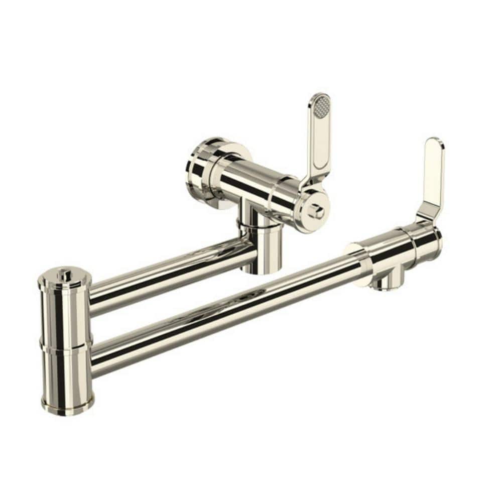 ROHL Armstrong Wall Mount Pot Filler in Polished Nickel U.4599HT-PN-2 ...