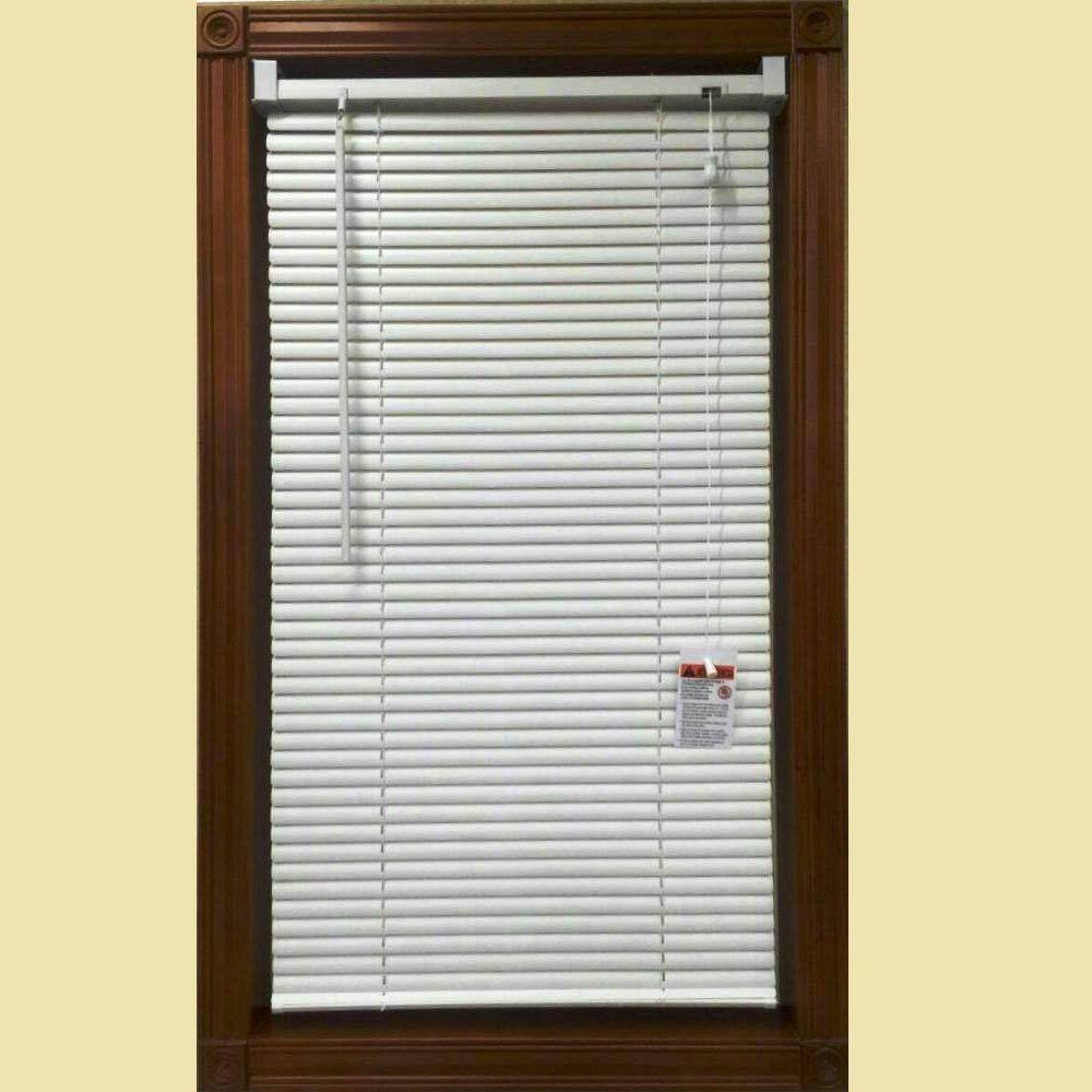 Alabaster 1 in. Light Filtering Vinyl Blind - 52 in. W x 64 in. L ...