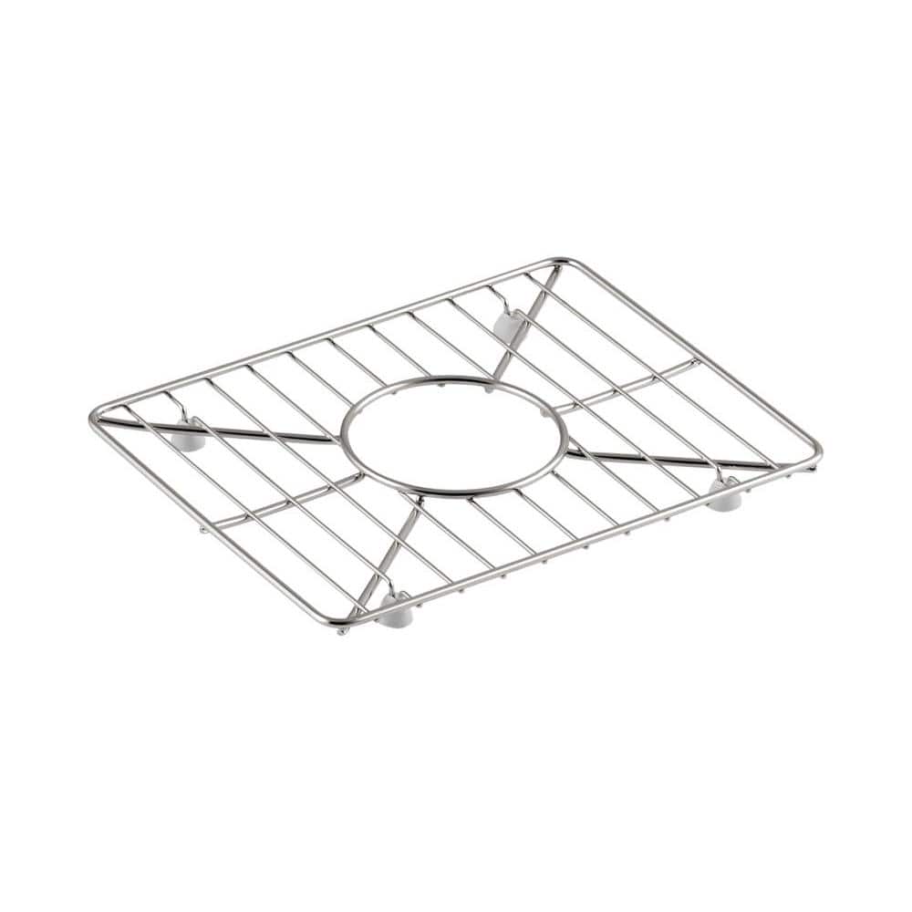 KOHLER Vault 11.5 in. x 8.9375 in. Stainless Steel Sink Bowl Rack K ...