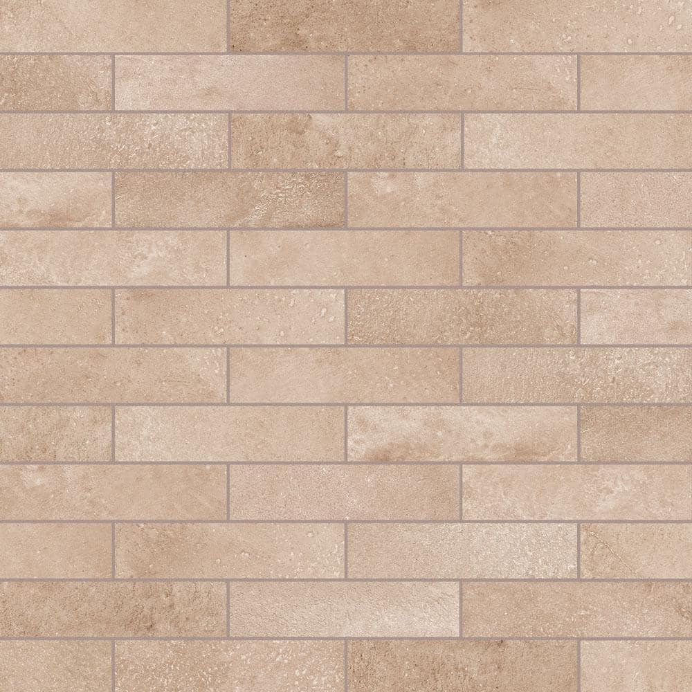 Merola Tile Atlas Brick Cotto 2-3/8 in. x 9-3/4 in. Porcelain Floor and ...