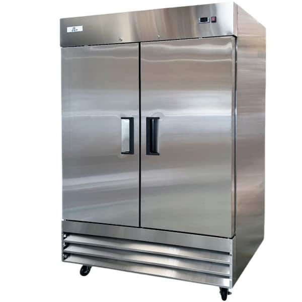 Cooler Depot 54.1 in. W. 43 cu. ft. NSF Auto Defrost Solid Double Door ...