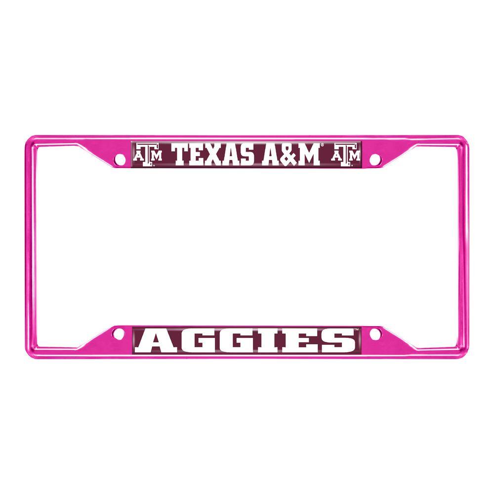 FANMATS Universal Fit Texas A and M University License Plate Frame ...