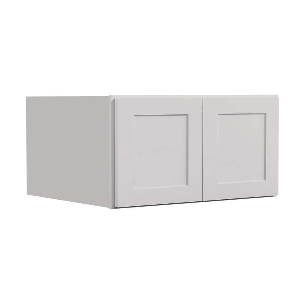 Hausvita 33 in. W x 24 in. D x 18 in. H in Shaker Dove Plywood Ready to Assemble Kitchen Wall ...