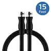Philips 15 ft. RG6 Dual Shield Coaxial Cable F-Type Connectors, Black ...