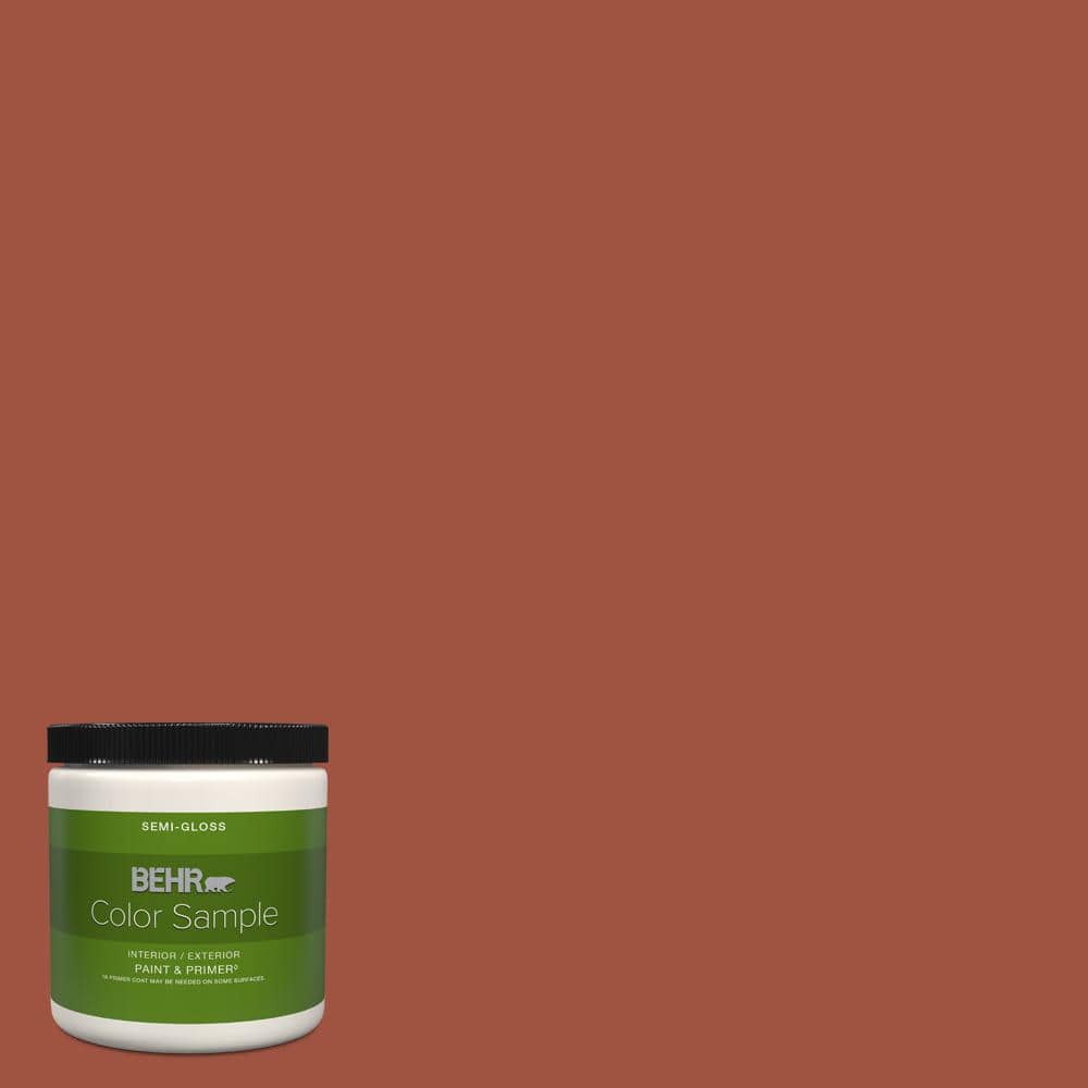 BEHR PREMIUM PLUS 8 oz. #MQ1-25 Kalahari Sunset Semi-Gloss Interior ...