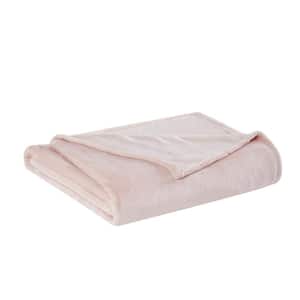 Brooklyn Loom Marshmallow Sherpa Blush Throw Blanket TH3168BS-9100 ...