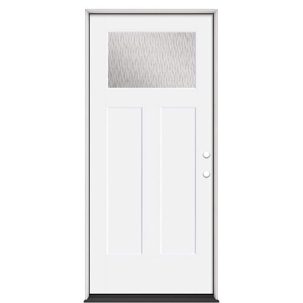 Masonite MProtect Double Water 36 in. x 80 in. Craftsman Left-Hand 1/4 ...