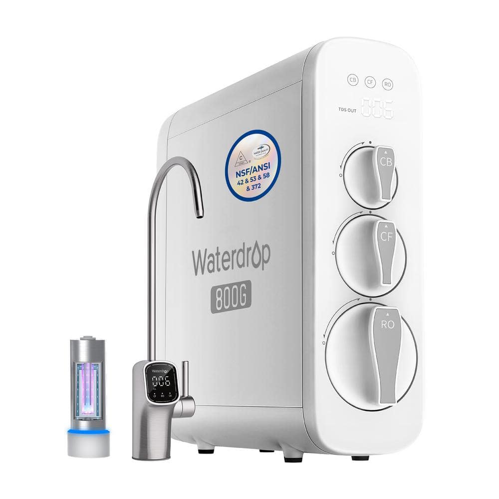 Waterdrop Tankless 3-Stage Under-Sink Reverse Osmosis Water Filtration ...