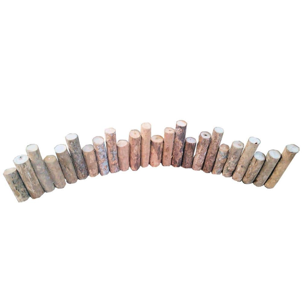 MGP 60 in. x 6 in., 8 in., 10 in. x 3 in. Uneven Top Tan Bark On Solid ...