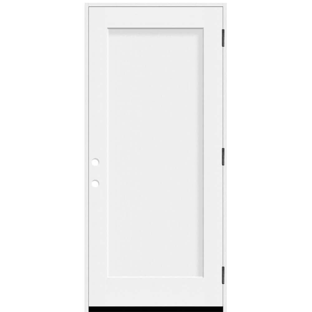 Steves & Sons Legacy 32 in. x 80 in. 1 Panel Shaker LHOS Unfinished ...