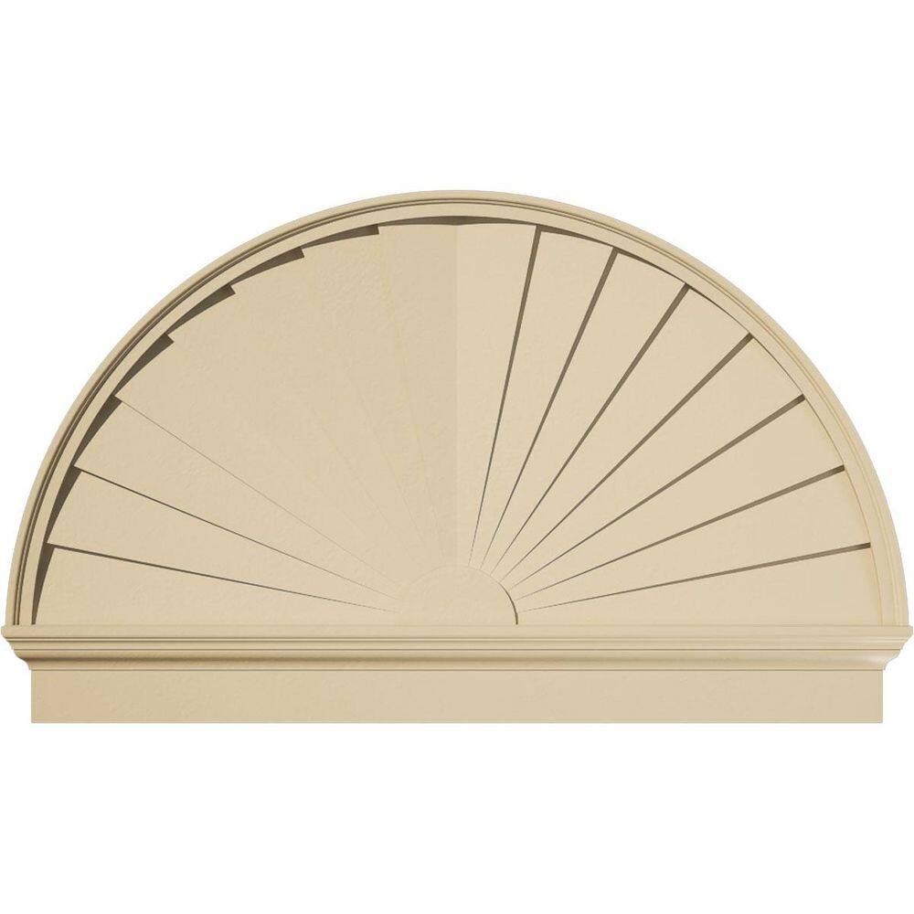 Ekena Millwork 52 in. W x 32-3/4 in. H x 2-3/4 in. P Half Round ...