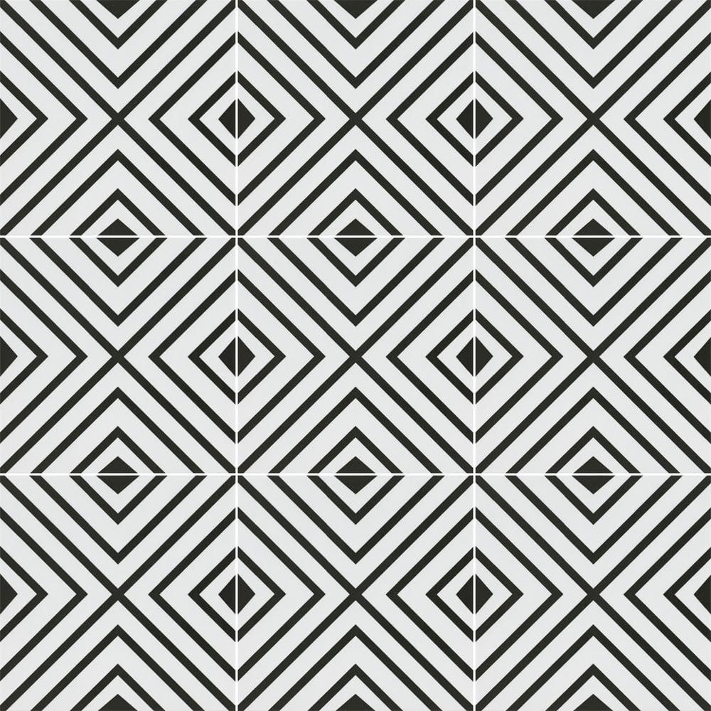 MSI Modena 8 in. x 8 in. Matte Porcelain Encaustic Floor and Wall Tile ...