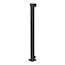 Peak Aluminum Railing 42 in. x 40 in. Black Aluminum Deck Railing ...
