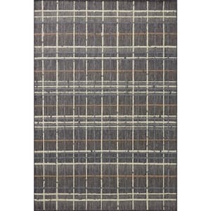 Loloi Loloi Rainier Charcoal/Multi 5'-3" x 7'-7" Indoor/Outdoor Area ...