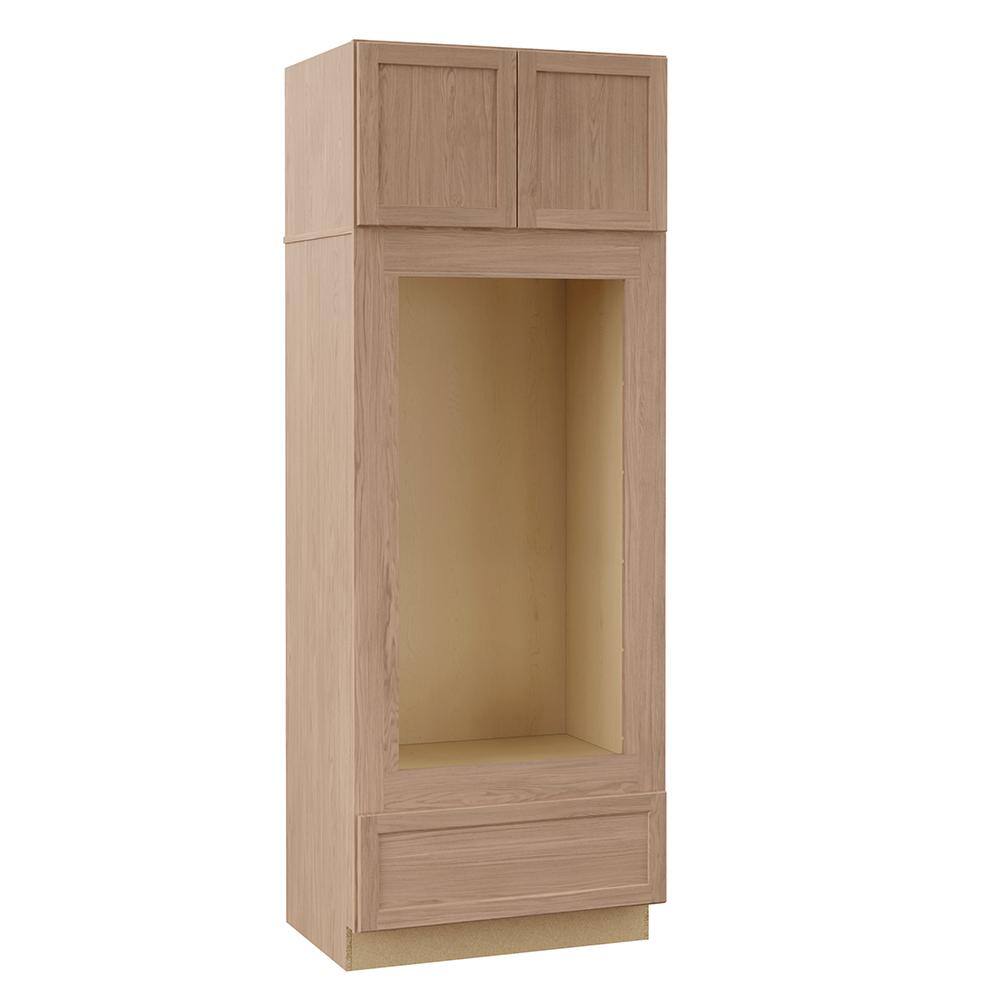 Hampton Bay Sinclair 33 in. W x 24 in. D x 90 in. H Assembled Double ...