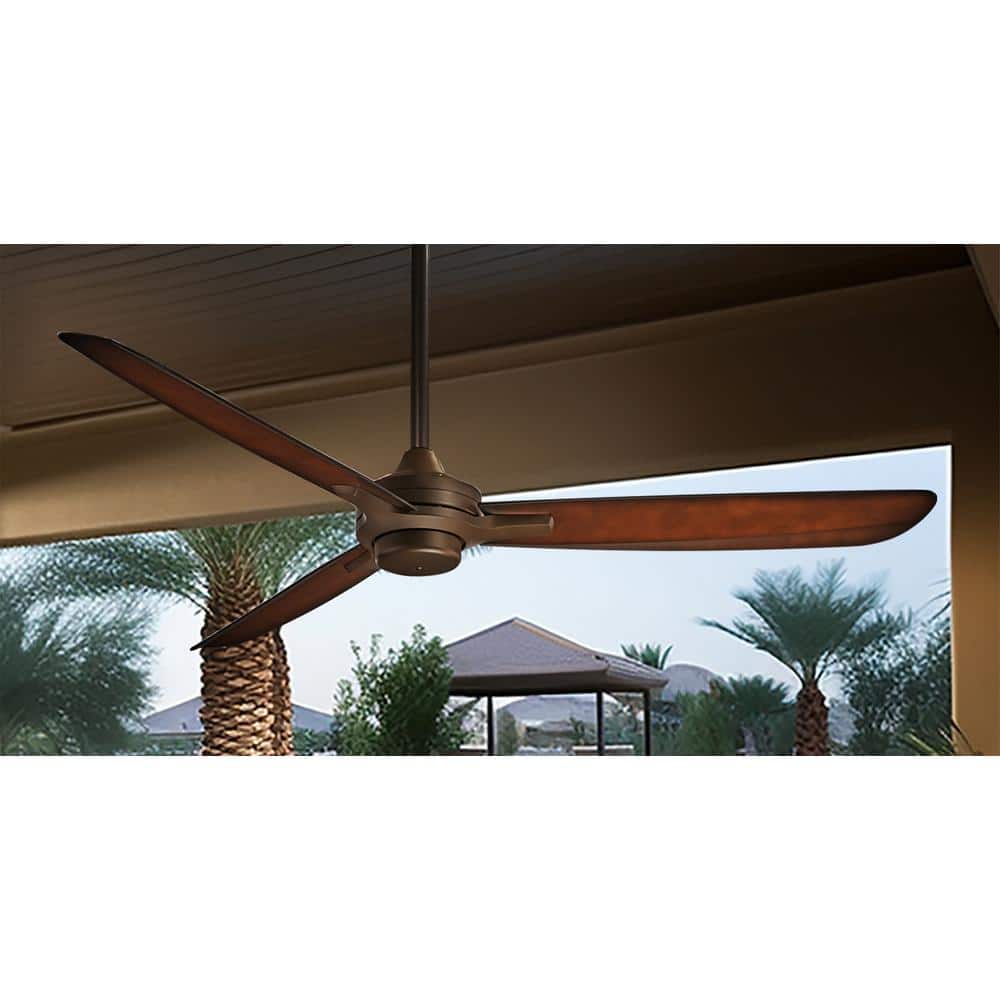 MINKA-AIRE Rudolph Wet 60-in. Indoor/Outdoor Oil Rubbed Bronze Standard ...