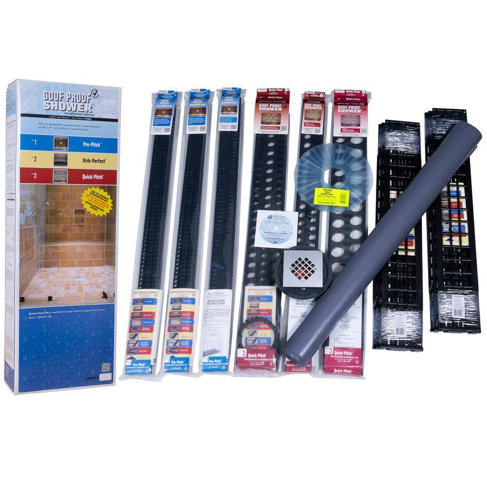 Goof Proof Shower Bath Tub to Shower Conversion Kit/Ultra with Liner ...