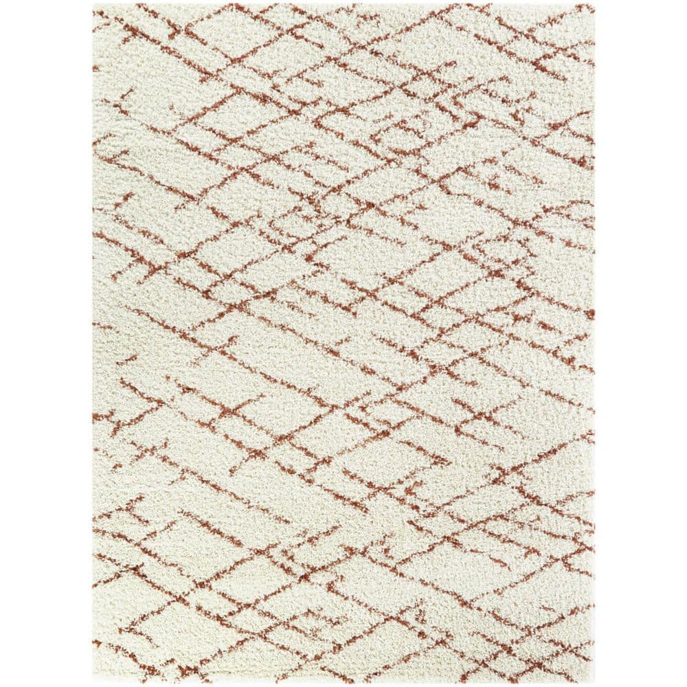 BALTA Bramante Burnt Orange 5 ft. 3 in. x 7 ft. Abstract Area Rug ...